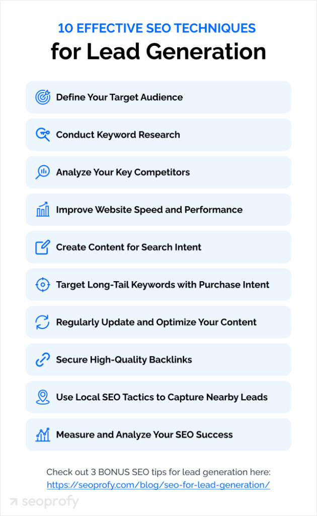 How to Use SEO for Lead Generation? 10 Effective Strategies
